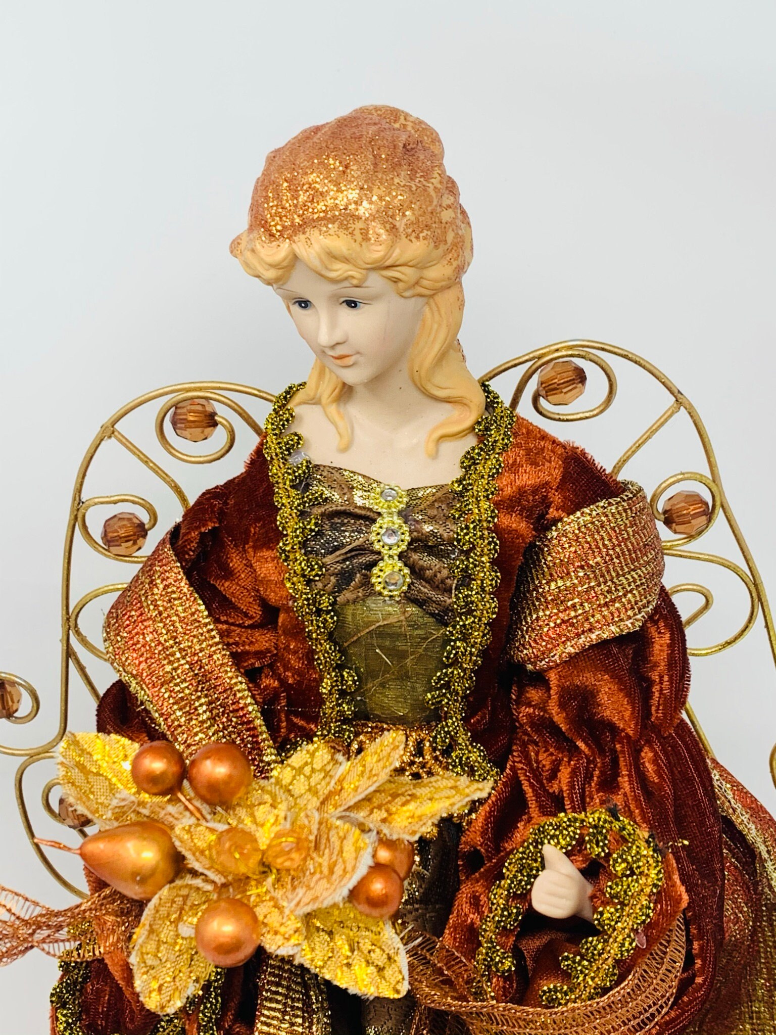 Victorian Angel Tree Topper LARGE Dramatic ANGEL | Etsy