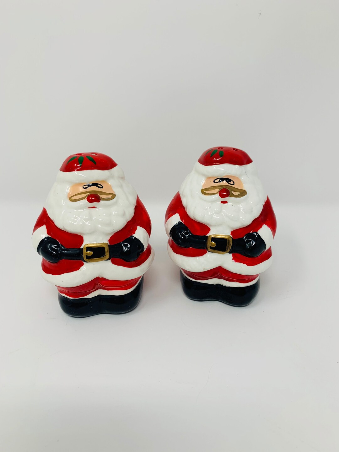 Santa Salt Pepper Shakers - Holiday Shakers - Christmas Salt & Pepper ...