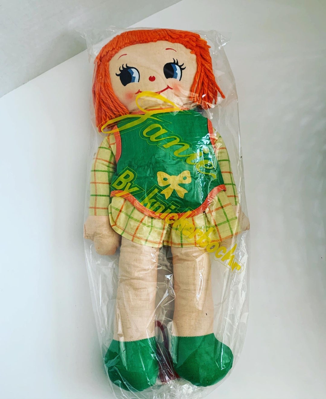 Knickerbocker Cloth Doll - Vintage 1980's Ragdoll - Knickerbocker Dolls ...