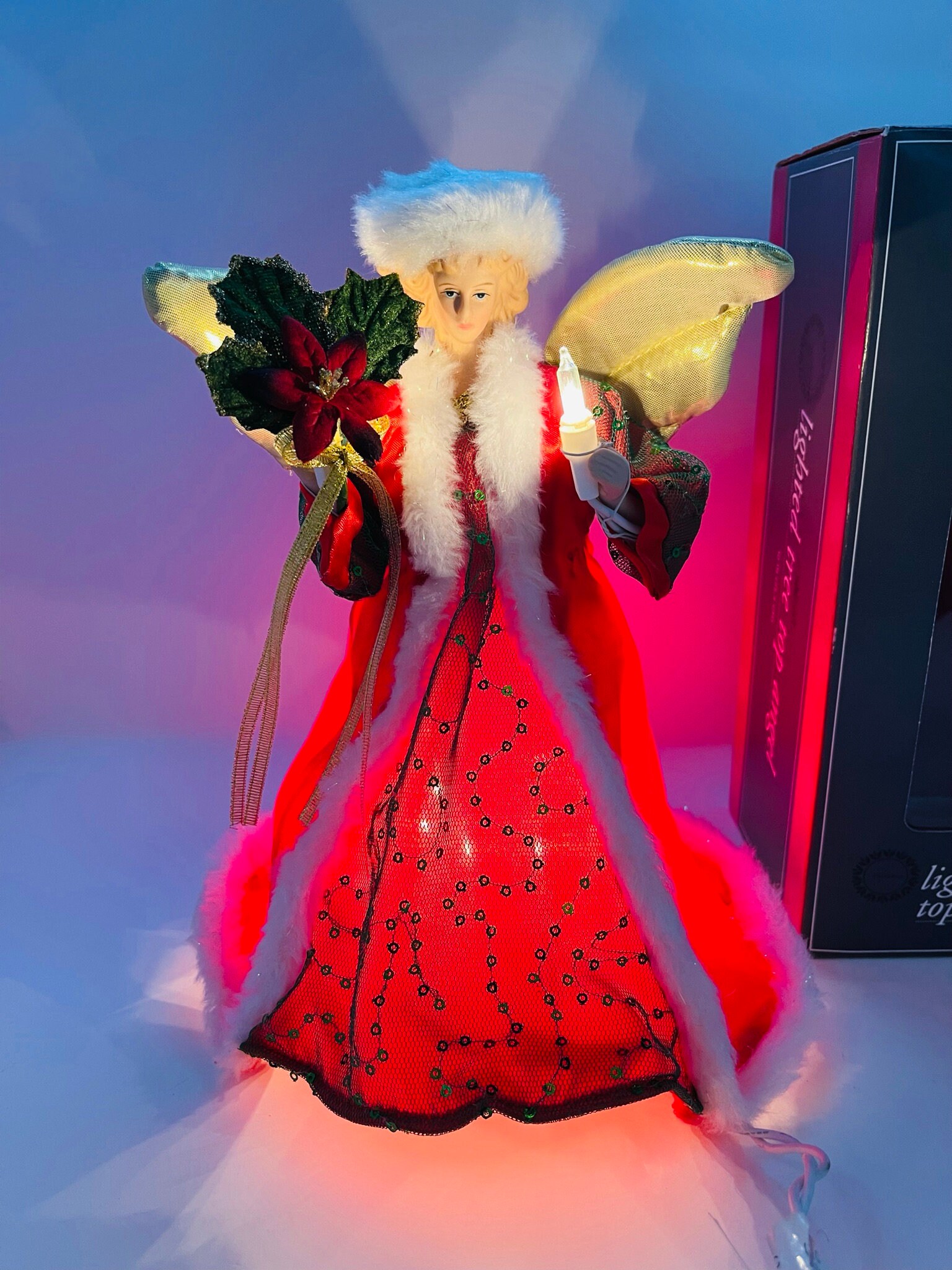 Lighted Angel Tree Topper Victorian Angel Tree Topper - Etsy