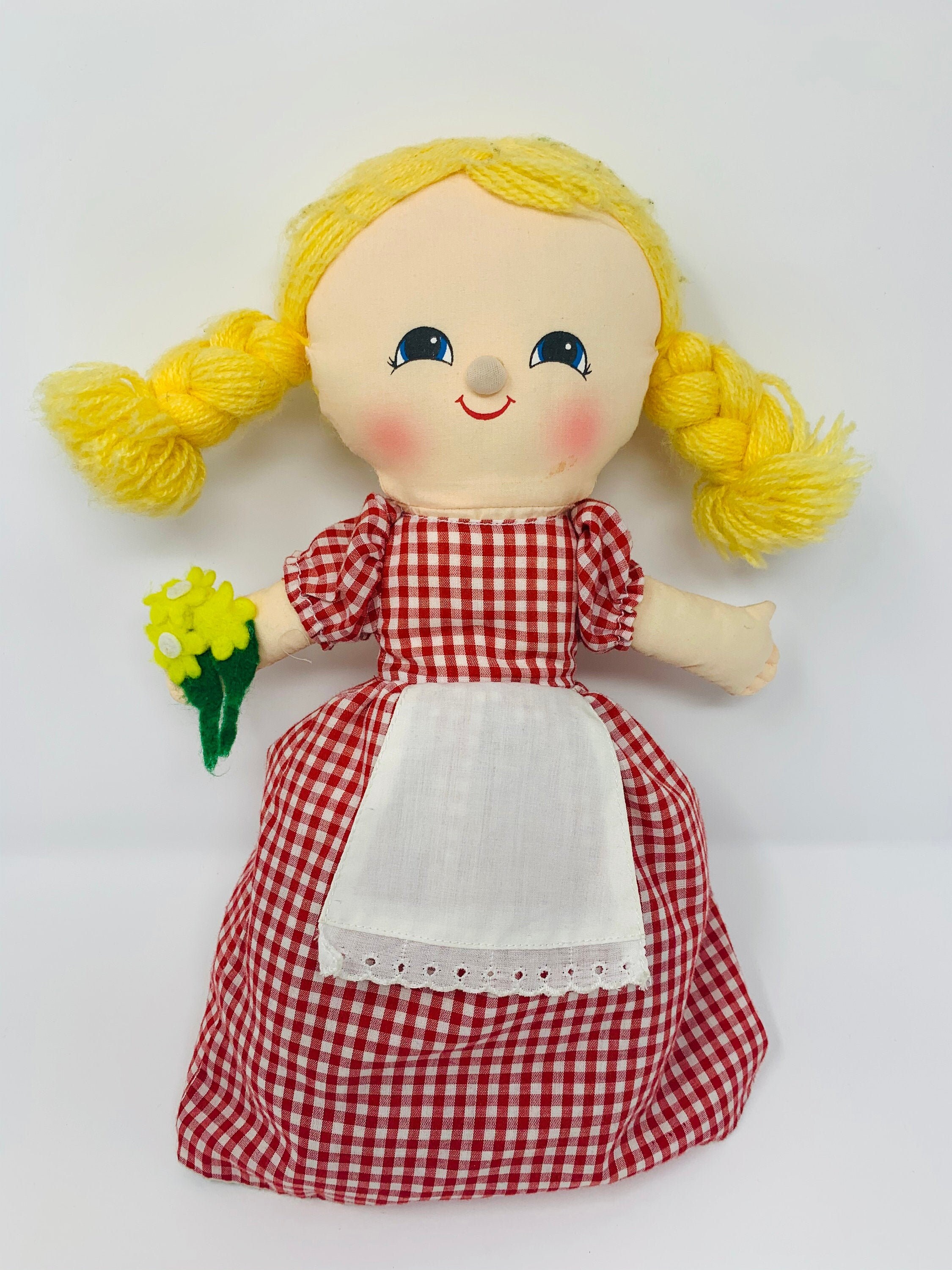 Vintage Red Riding Hood and Grandma Topsy Turvy Rag Doll-Red Riding ...