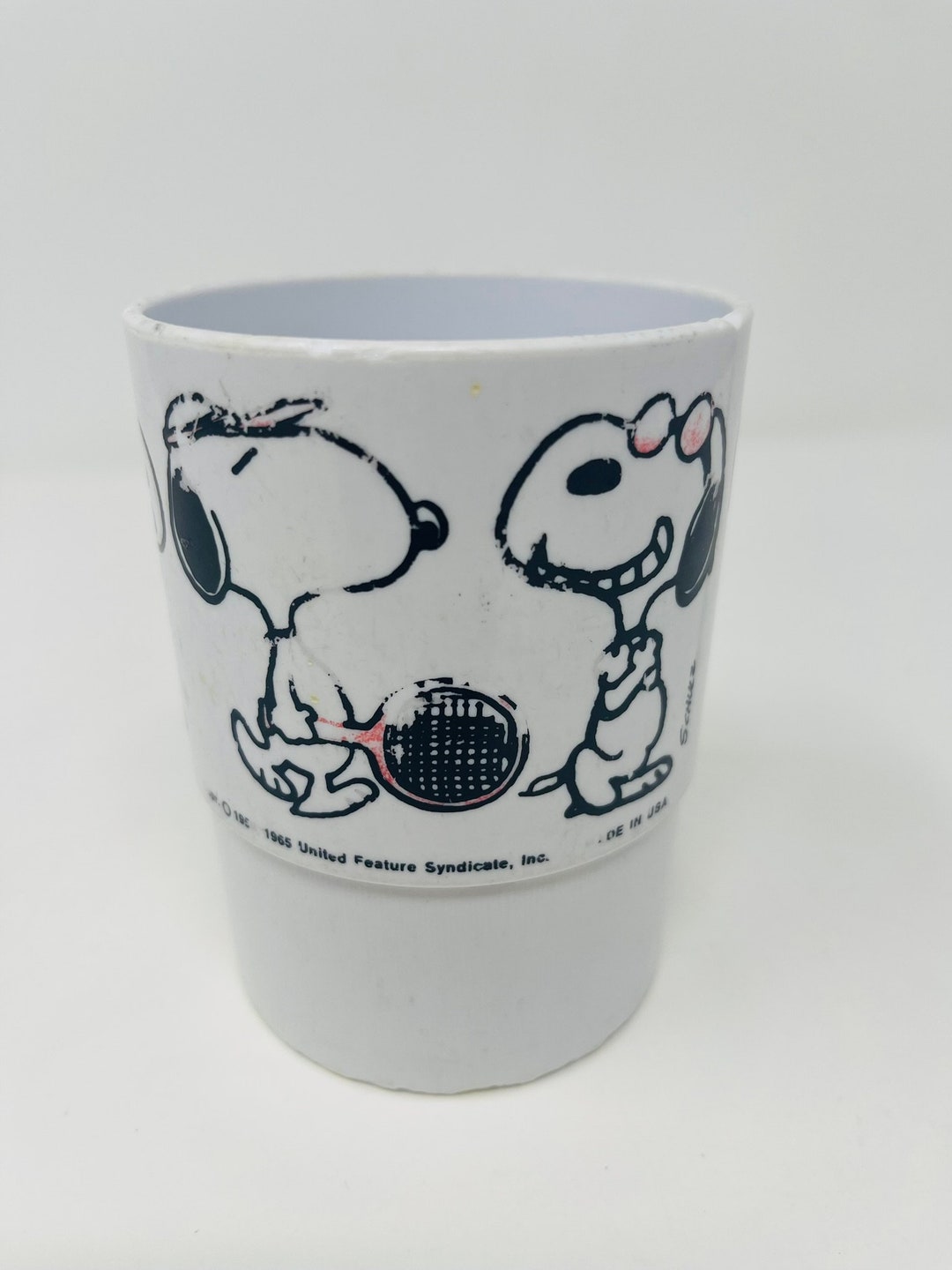 Peanuts Snoopy Mug - Snoopy Plastic Mug - Child's Mug - Collectible ...