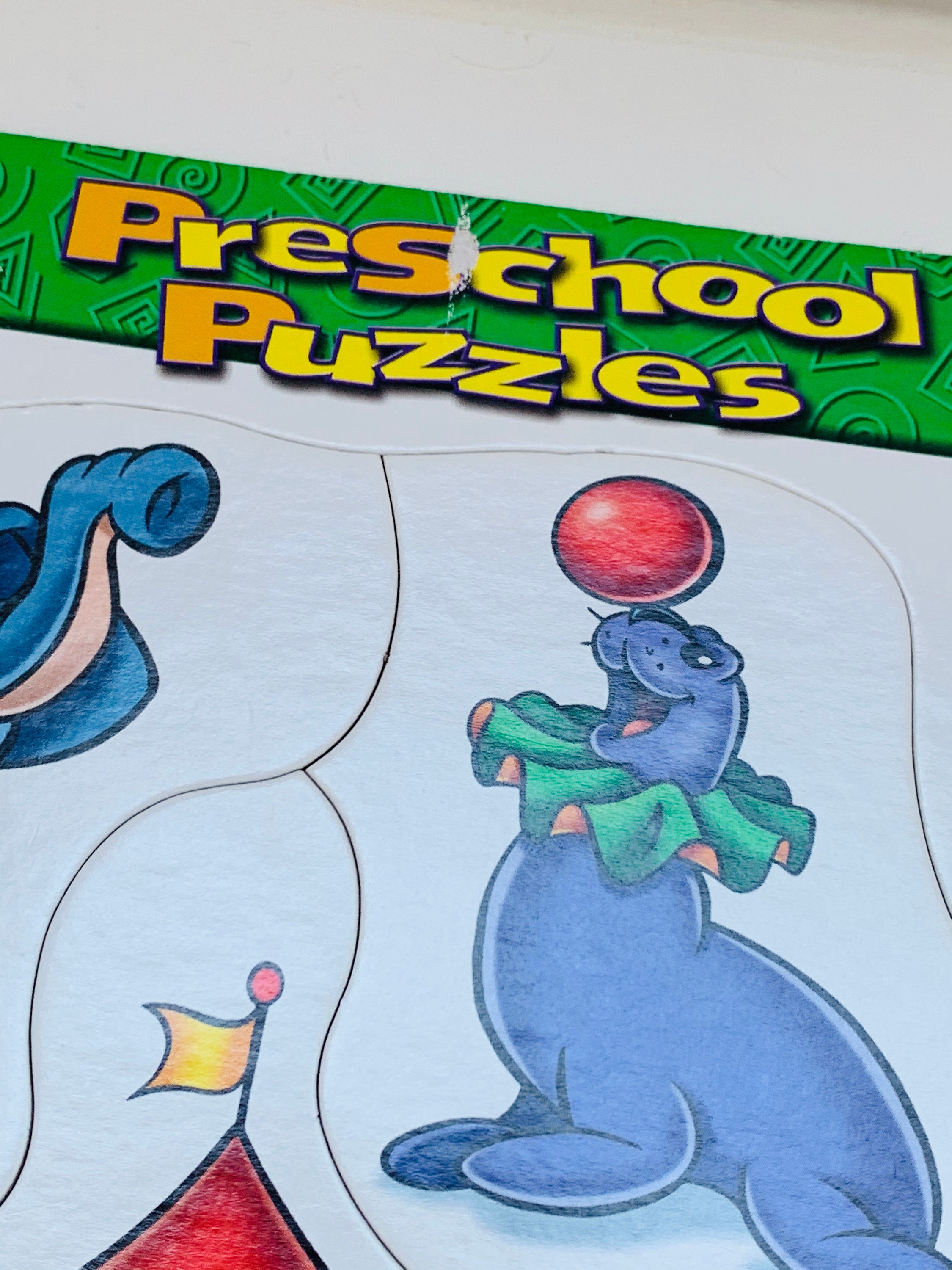 Preschool Frame Tray Puzzle Lot of 2... So Retro Educational | Etsy