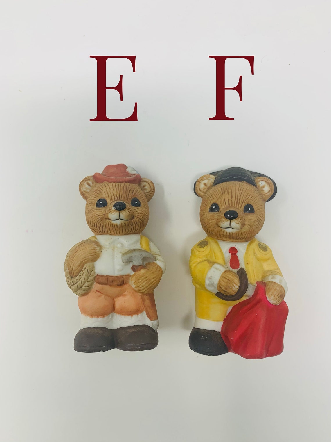 Homco Bear Figurines - YOU PICK - Ceramic Bear Figurines - Around the ...