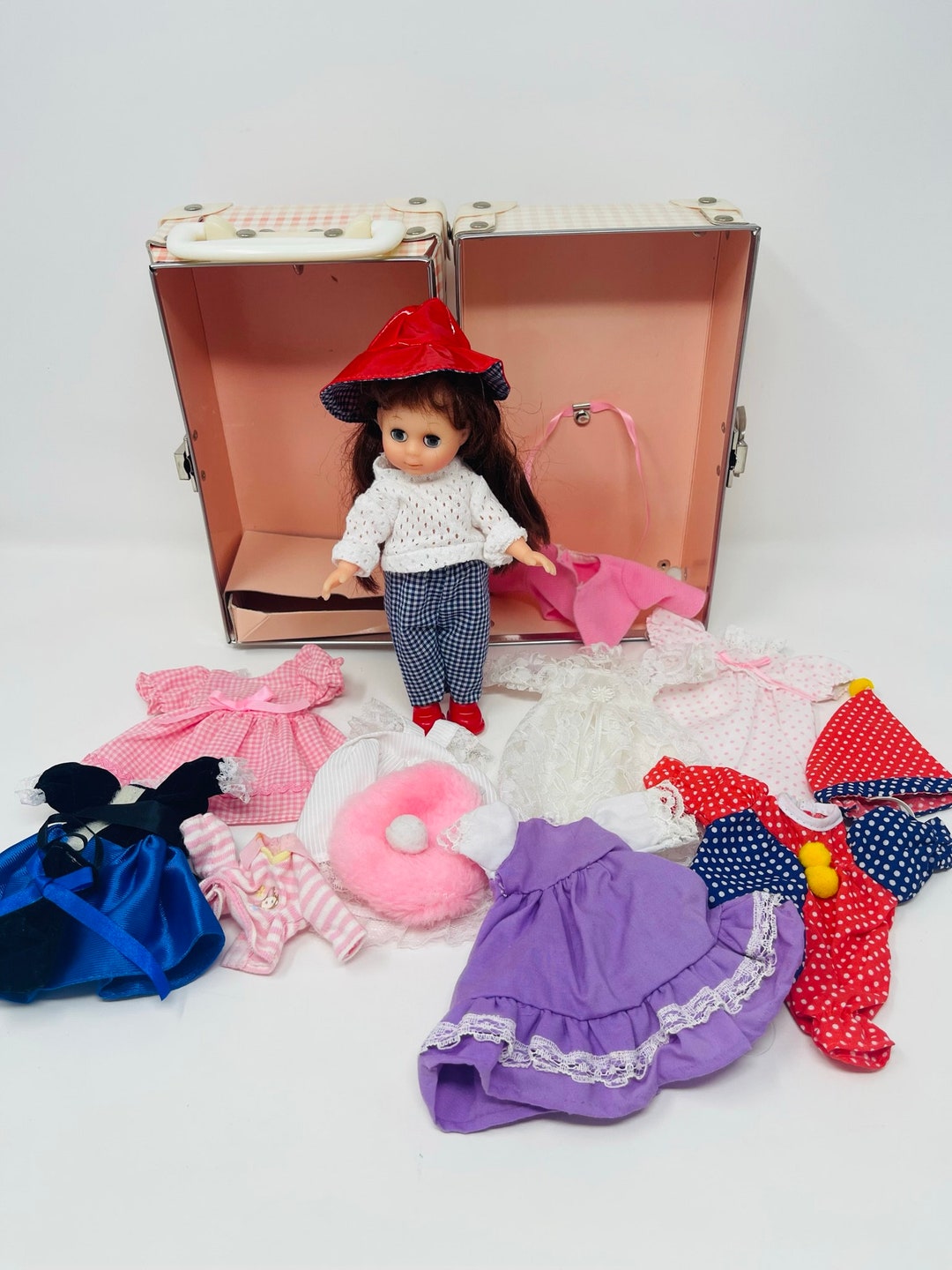 1950's Baby Doll - Vintage Doll W/ Case - 1950's Doll Case - Doll ...