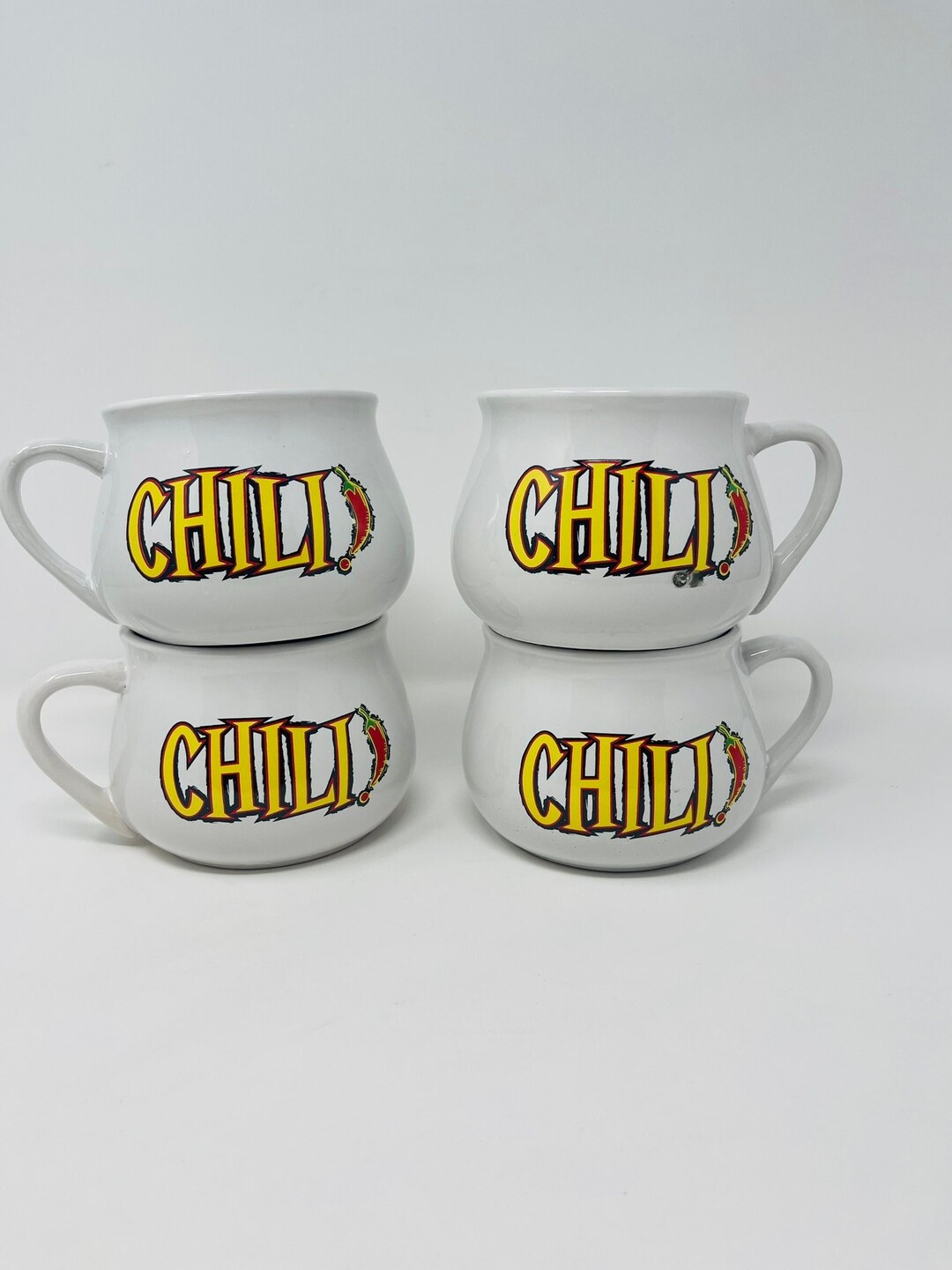 Chili Soup Mug - Houston Harvest Chili Mug- Stoneware Soup Mug ...