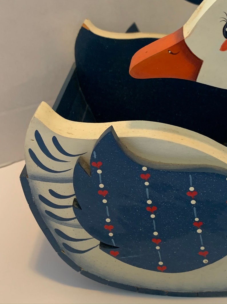 GOOSE/DUCK Wooden Planter Flowers Candy Plants Basket - Etsy