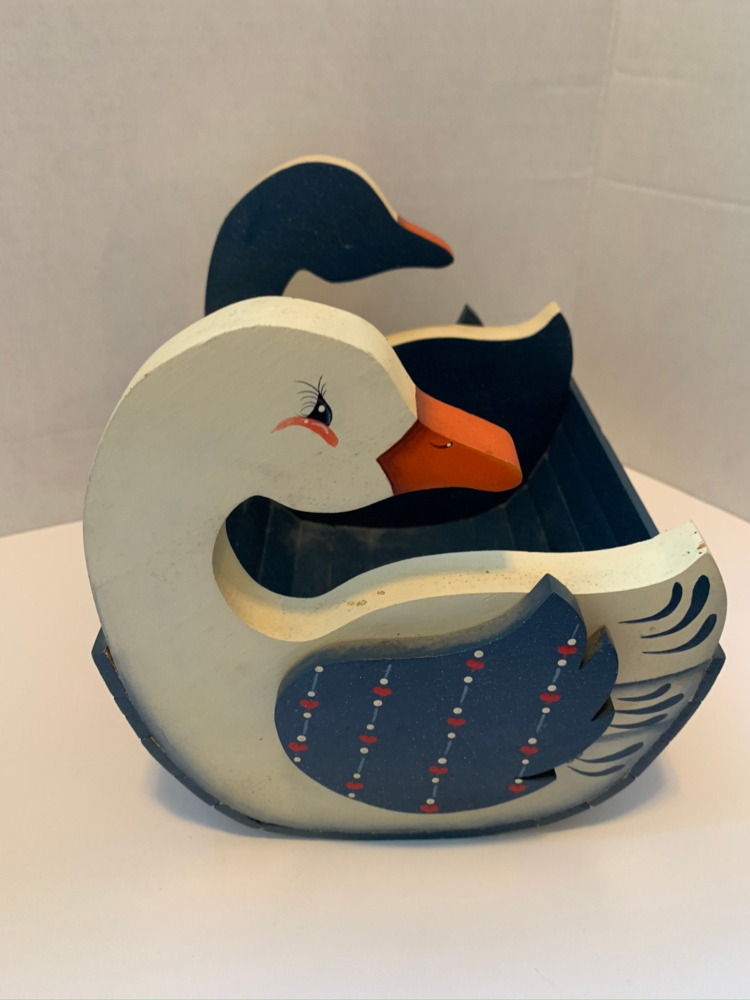 GOOSE/DUCK Wooden Planter Flowers Candy Plants Basket | Etsy