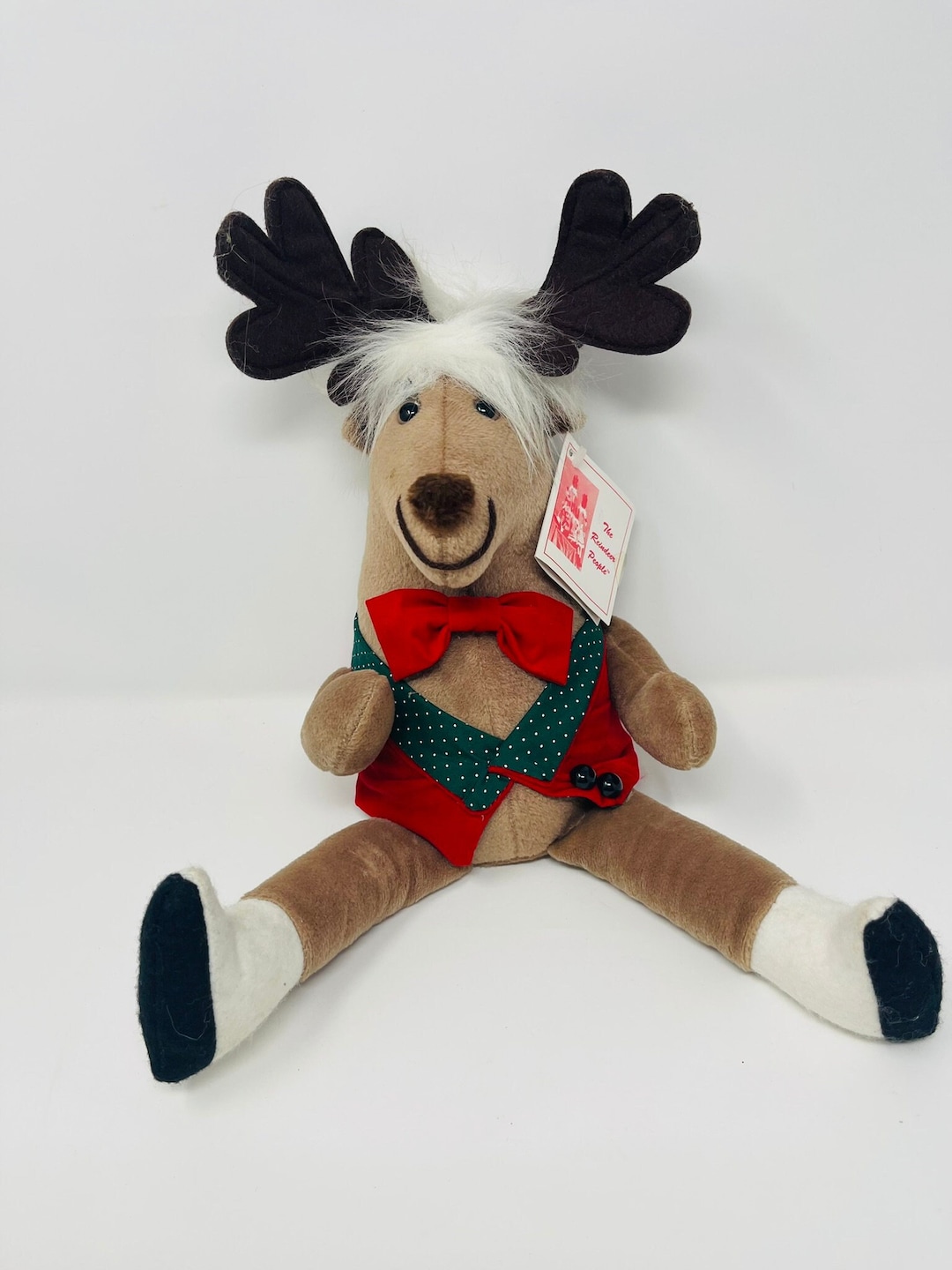 Reindeer Plush Doll - Musical Reindeer - Vintage Musical Reindeer Doll ...