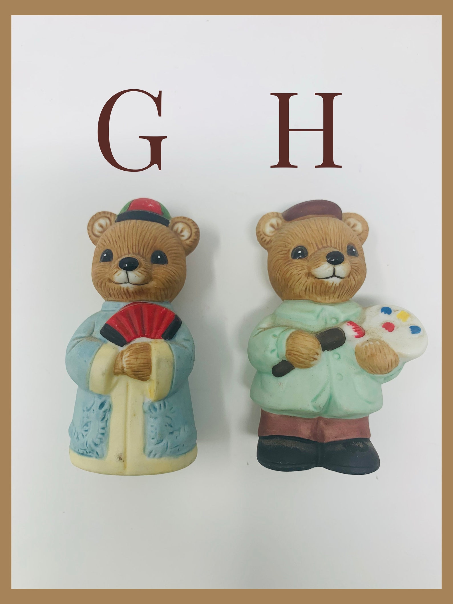Homco Bear Figurines - YOU PICK - Ceramic Bear Figurines - Around the ...
