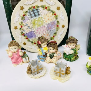 Miniature Resin Tea Set, Miniature Angel Tea Set, Fairy Tea Set, Garden ...