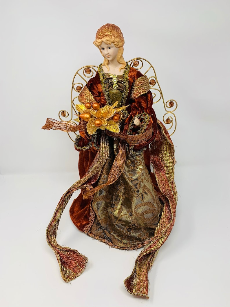 Victorian Angel Tree Topper LARGE Dramatic ANGEL - Etsy