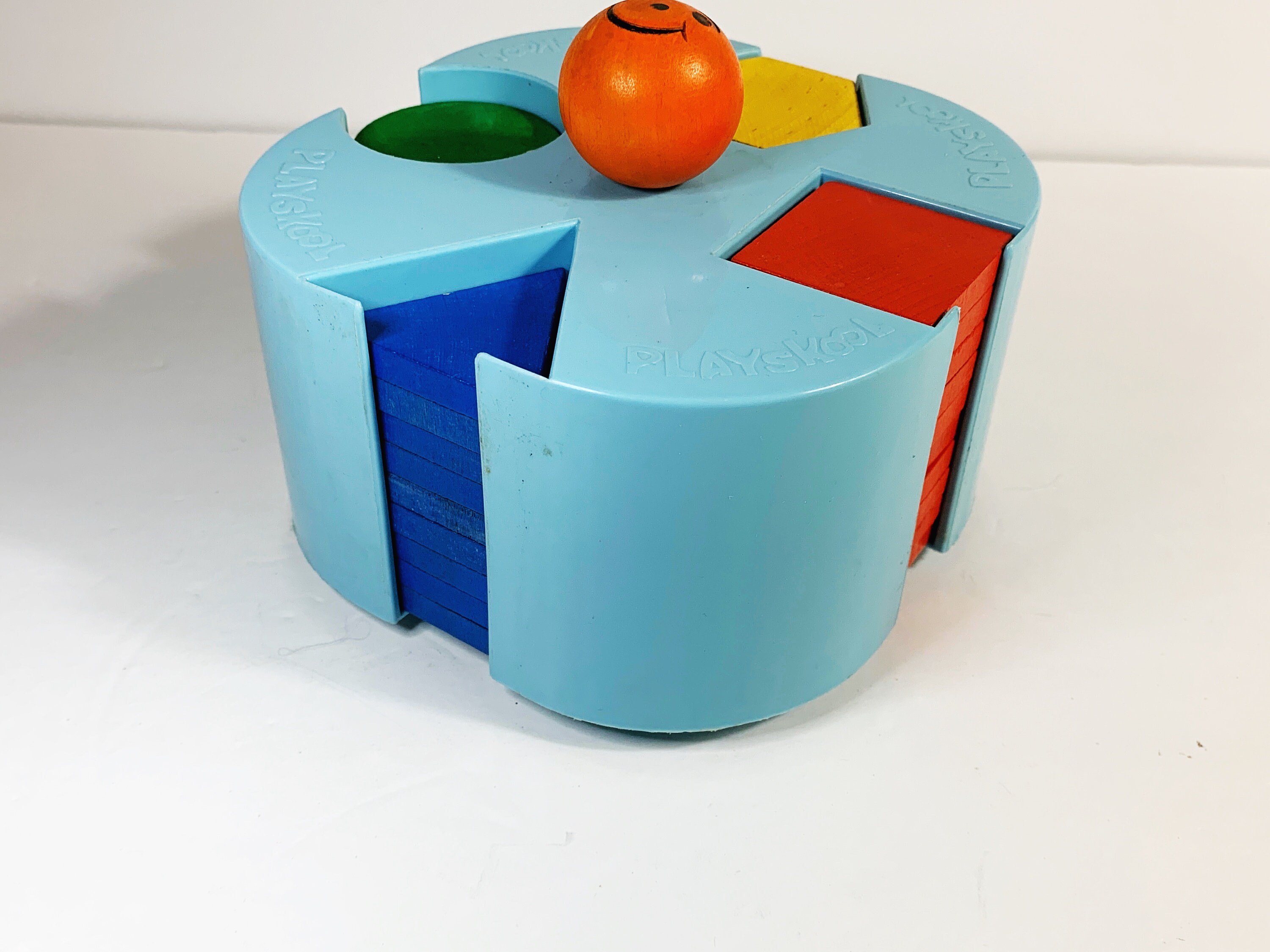 Counting Shapes Color Sorting Educational Toy Vintage 1969 Playskool ...
