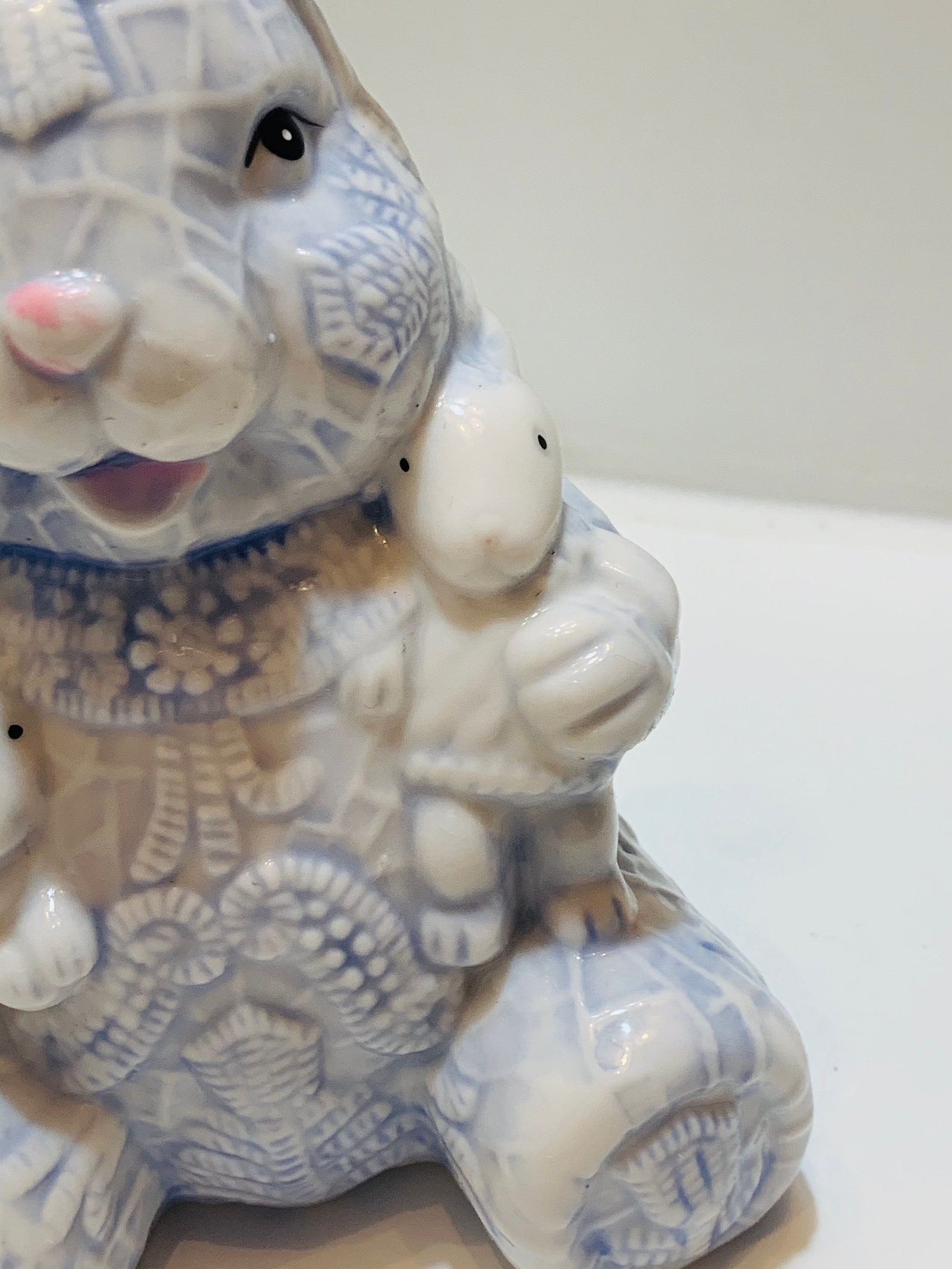 Ceramic Bunny Bank Shabby Chic Bunny Vintage Bunny - Etsy