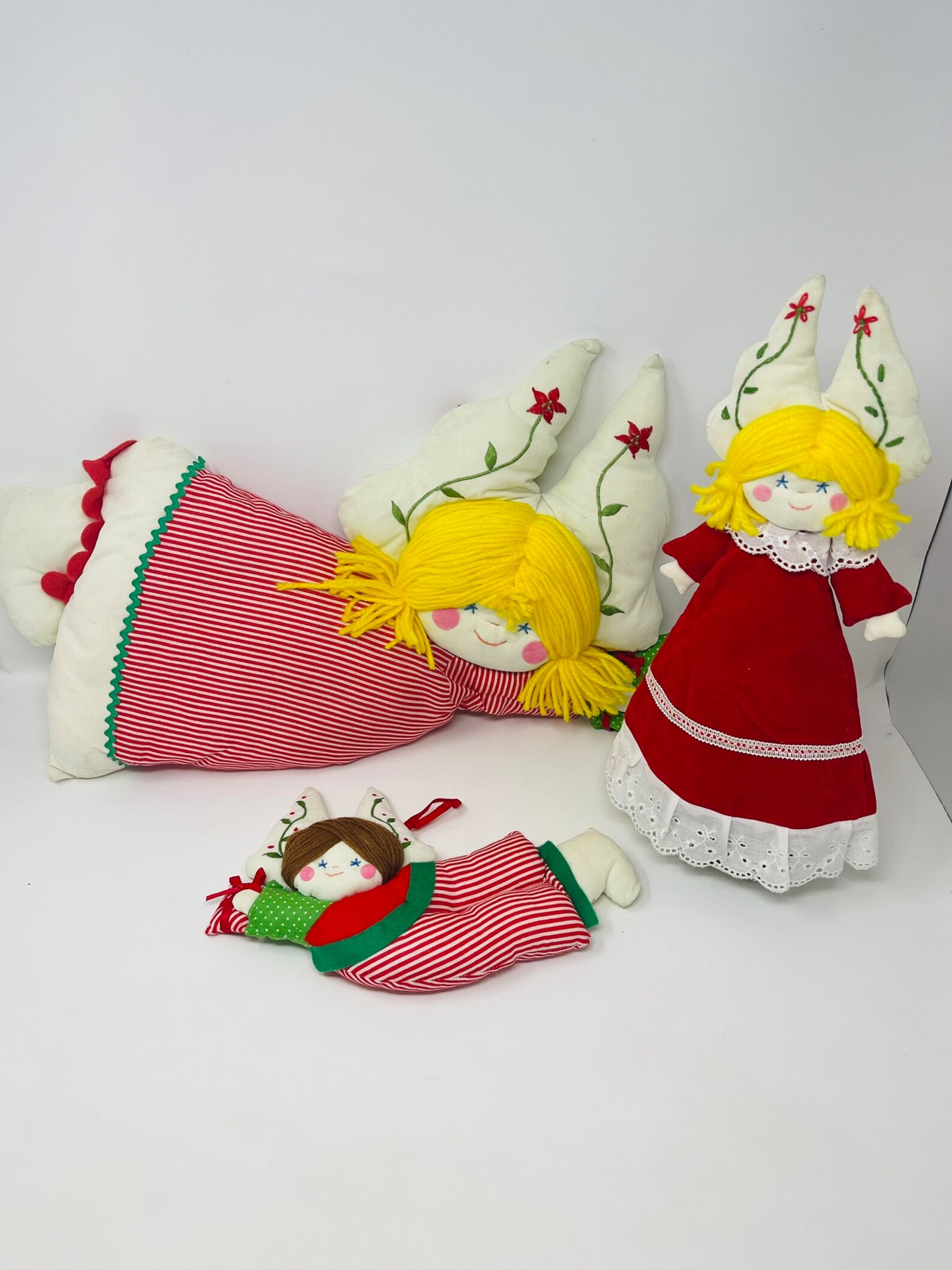 Handmade Fabric Angels Angel Tree Topper Large Fabric - Etsy