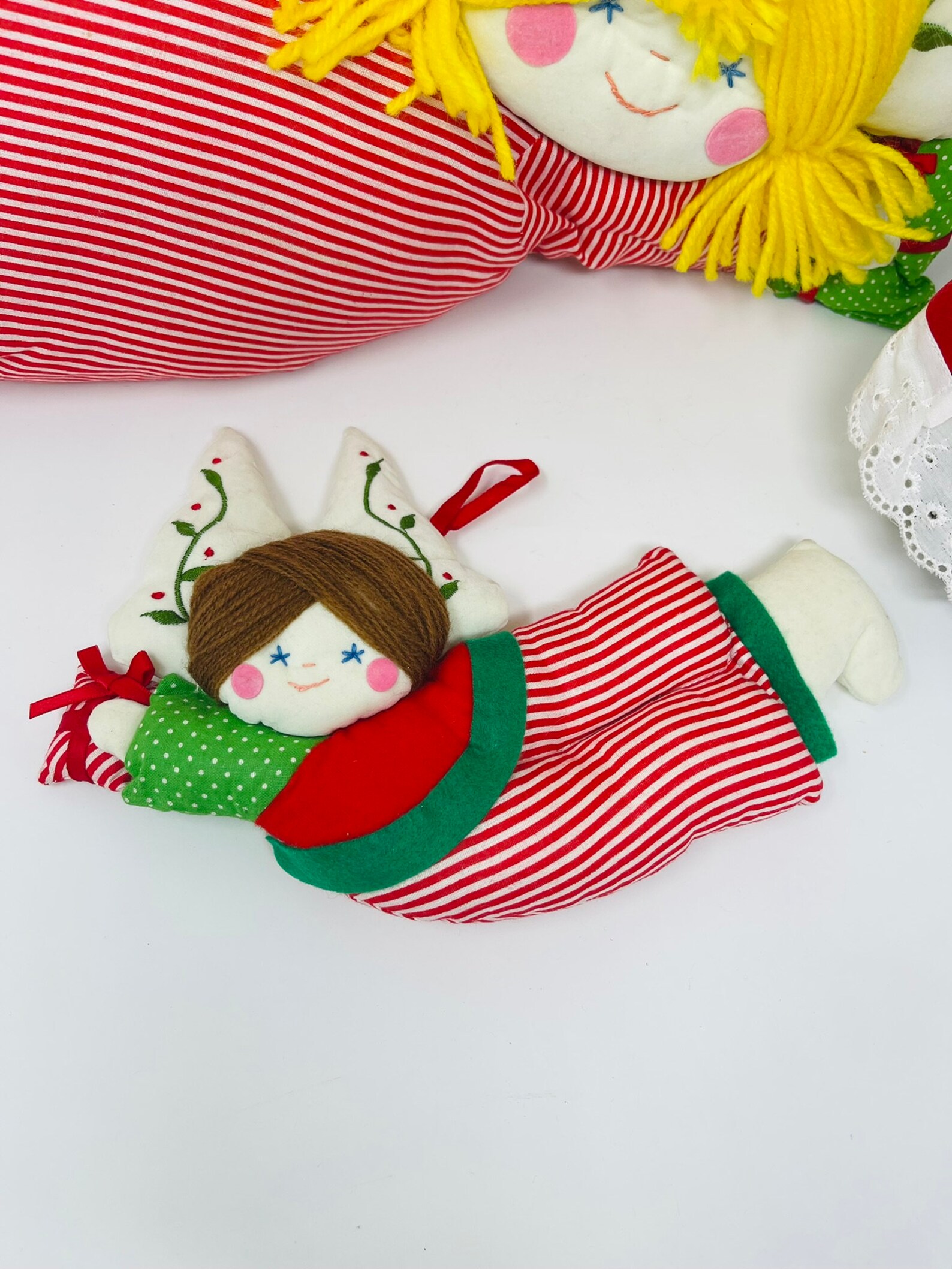 Handmade Fabric Angels Angel Tree Topper Large Fabric - Etsy