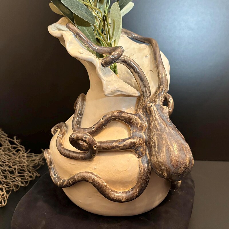 Ceramic Octopus Sculpture - Etsy