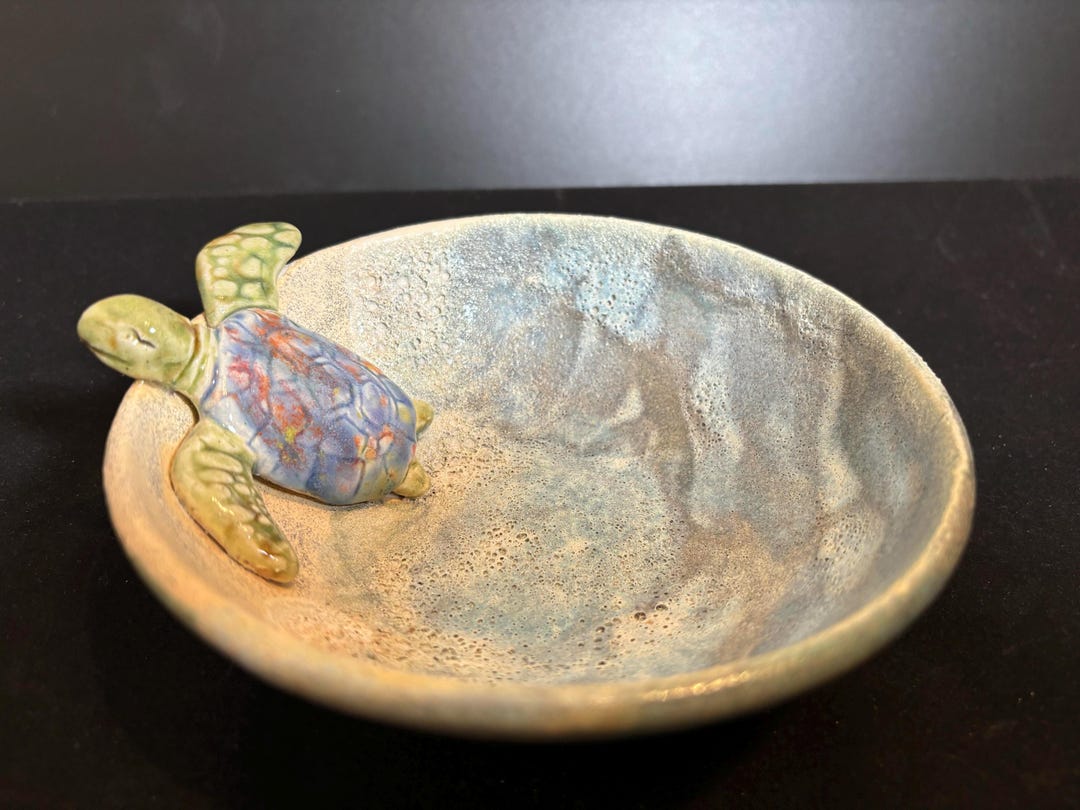 Small Sea Turtle Dish, Trinket Dish, Trinket Bowl - Etsy