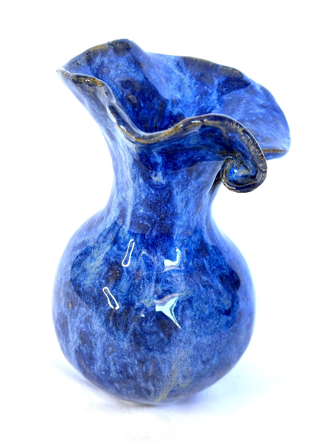 Ceramic Bud Vase, Little Blue Vase - Etsy