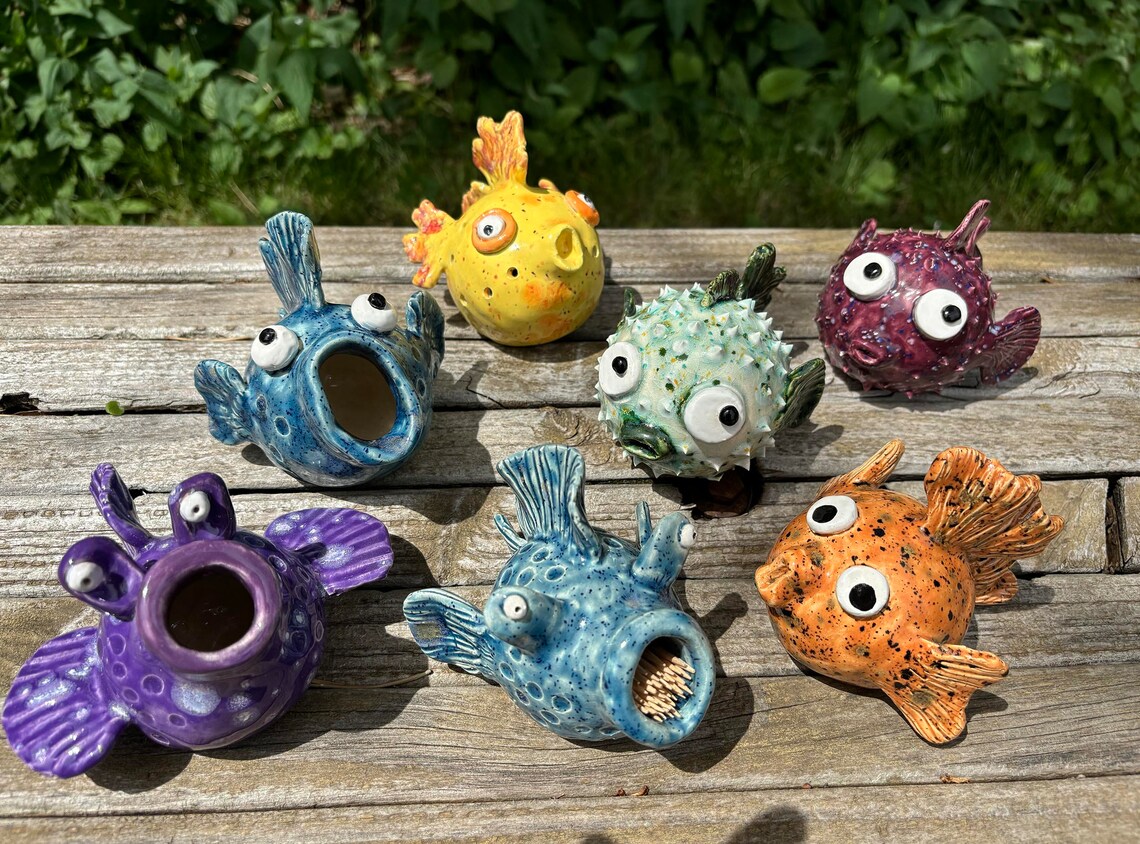 Sculpted Fish, Ceramic Fish, Table Decor, Home Decor, Office Decor ...