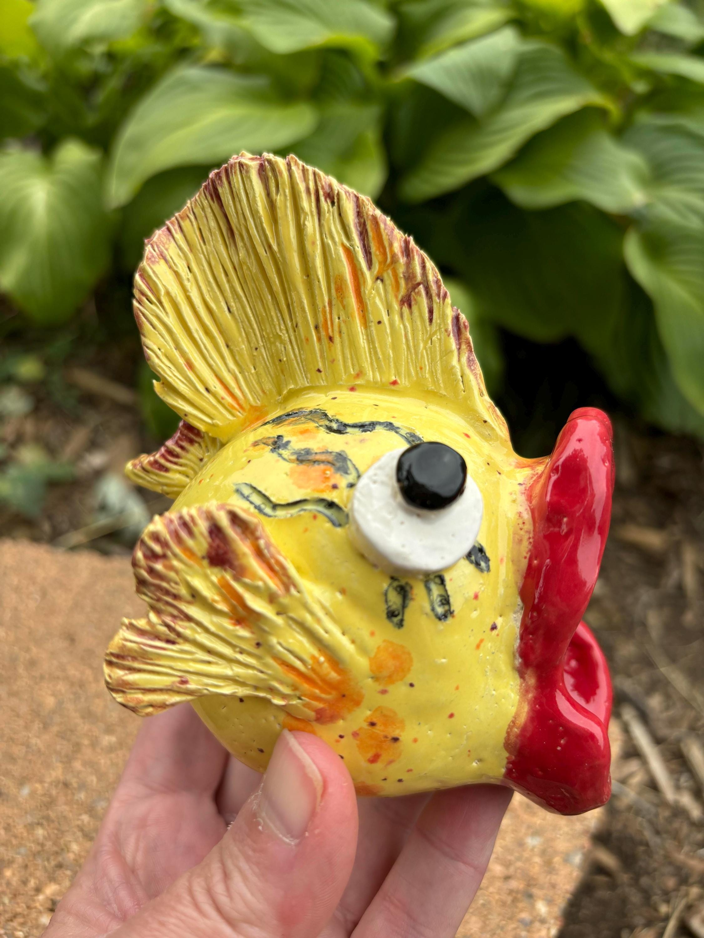 Sculpted Fish, Ceramic Fish, Table Decor, Home Decor, Office Decor ...