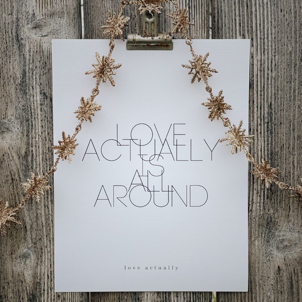 Love Actually - Etsy