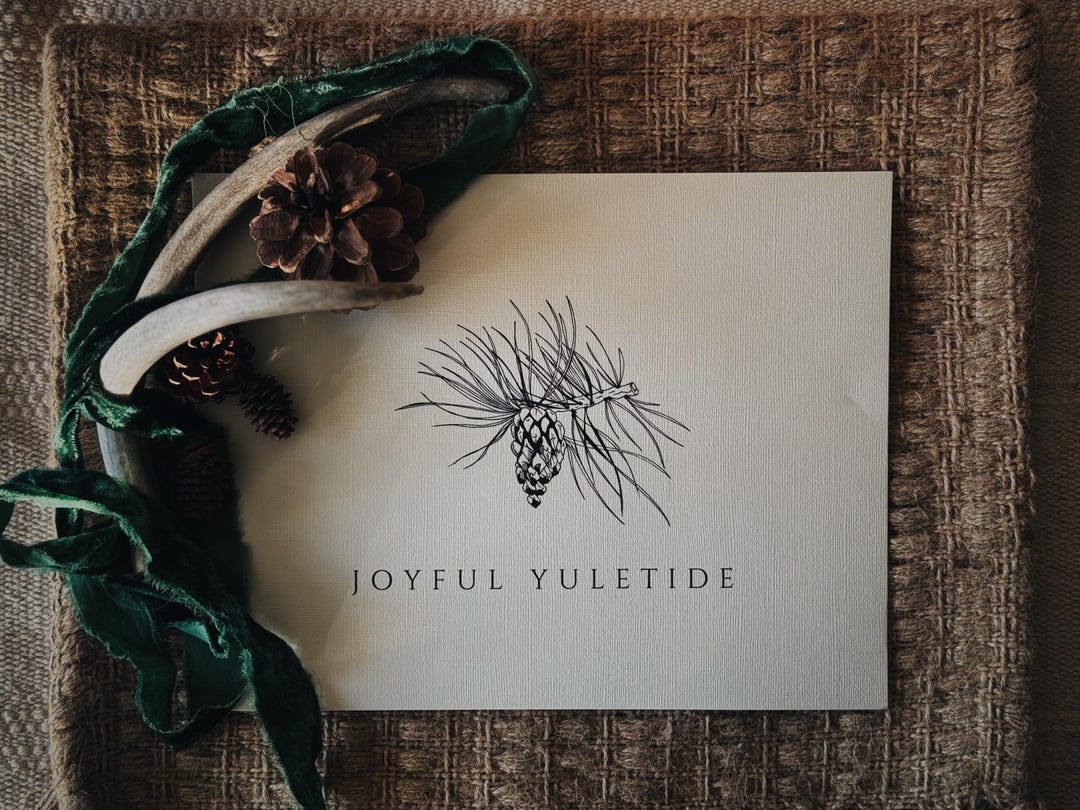 Yuletide | Winter Solstice | Christmas Decor| Typography | Minimalist ...