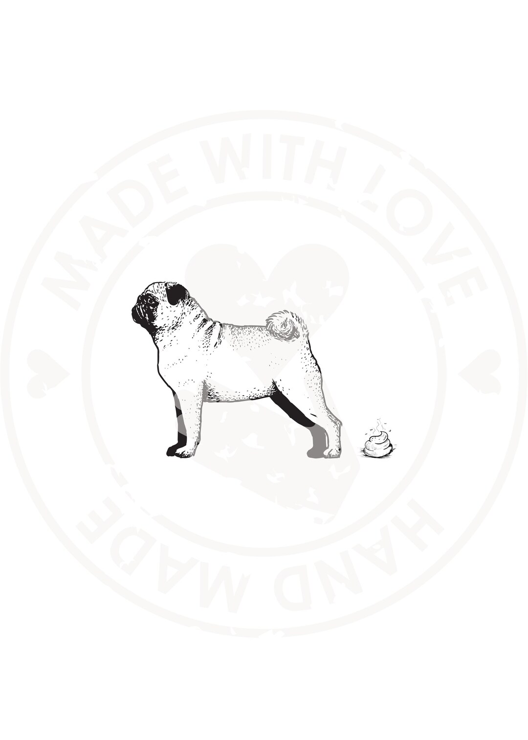 Pug Poop Bathroom Sign - Etsy