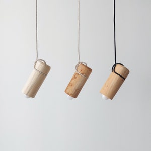 Wood Pendant Lighting Ceiling Lamp Hanging Light Natural - Etsy