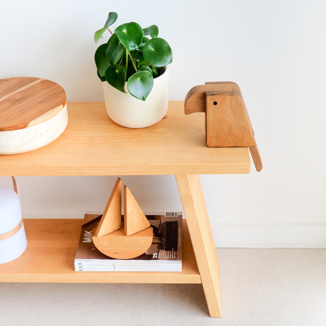 Parrot Wood Sculpture Living Room Decor Nordic Minimal | Etsy