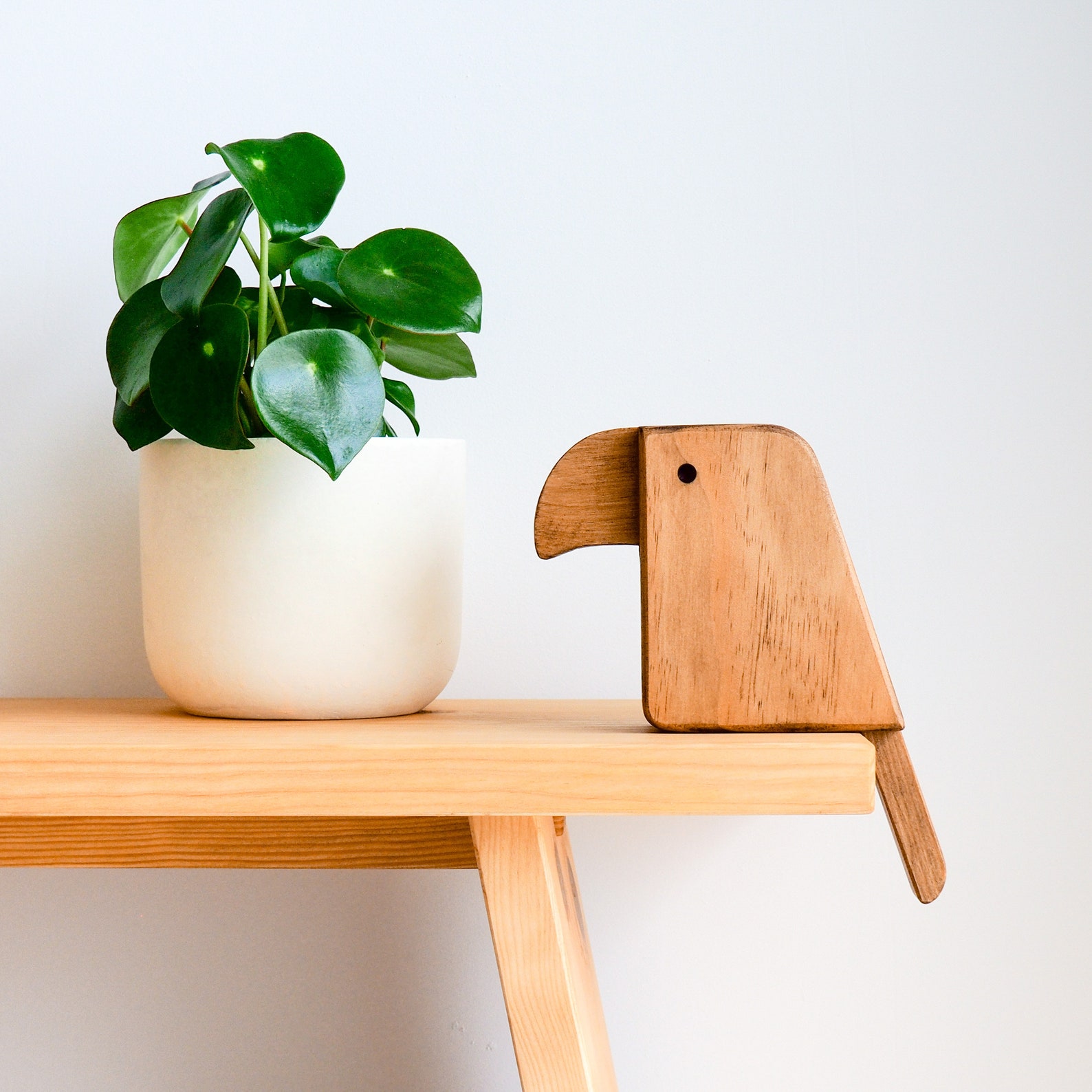 Parrot Wood Sculpture | Living Room Decor | Nordic Minimal Design - Etsy