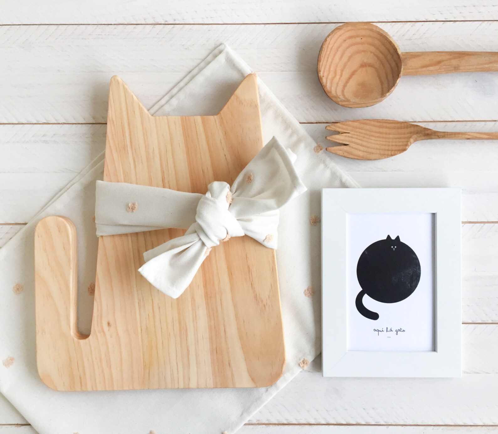 Cat Cheese Board W/ Dishtowel. Wood Kitchen Decor. Gift Ideas - Etsy