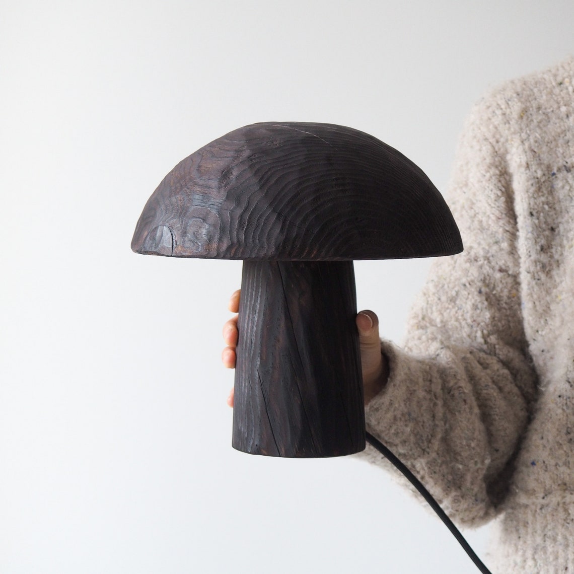 Wood Table Lamp Minimal Nordic Living Room Handmade Wood | Etsy Canada