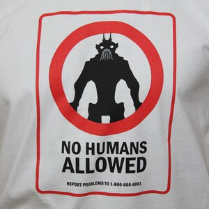 District 9 Inspired No Humans Allowed Regular Fit T-shirt - Etsy
