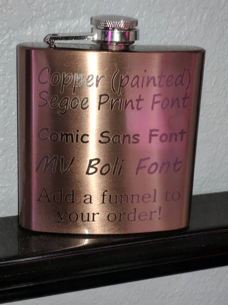 Personalized Flask, Laser Engraved and Customized Flask - Your Name ...