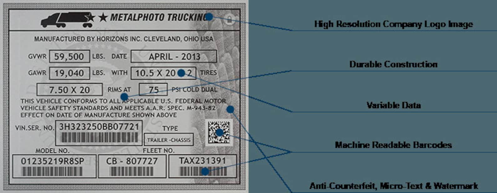 Asset Tag Machine Tag Nameplate ID Tag ID Plate - Etsy