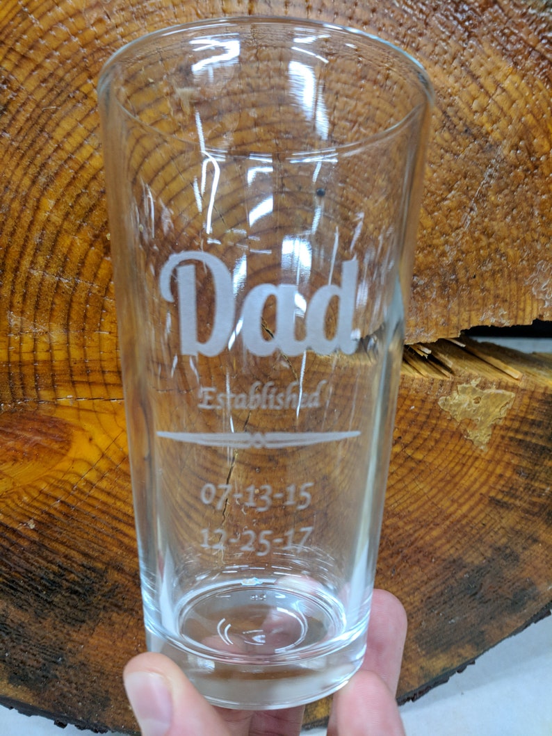 Laser Engraved Pint Glass Engraved Beer Glass Monogrammed Etsy