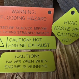 ABYC Label Tags - Boat Labels - Marine Tags - Custom ABYC Standard ...