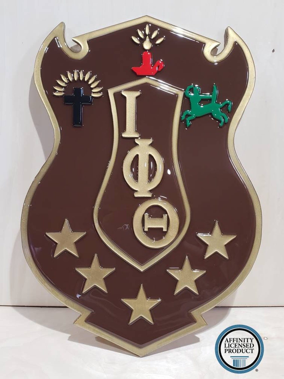 Iota Phi Theta Shield 24 Inch | Wood Shield | Plaque | Iotas - Etsy