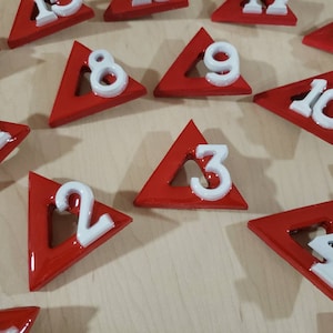 Delta Line Number Lapel Pin - Etsy