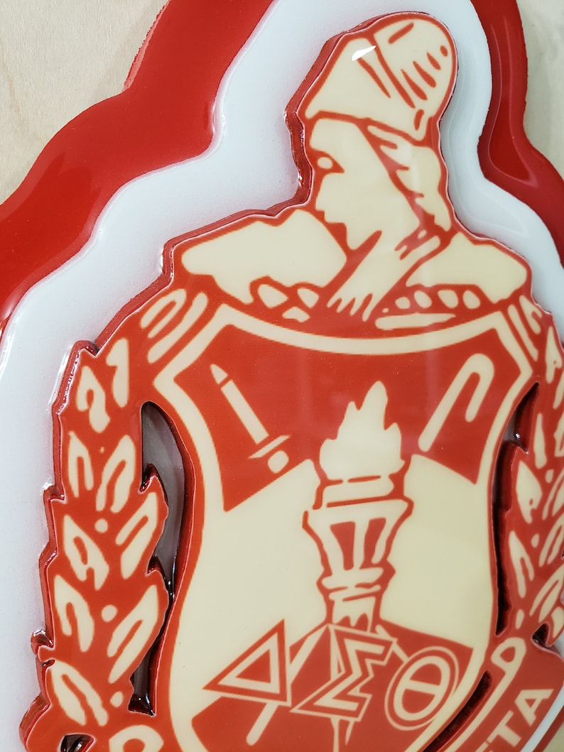 Delta Sigma Theta 3 Layered Shield 10 inch | Etsy