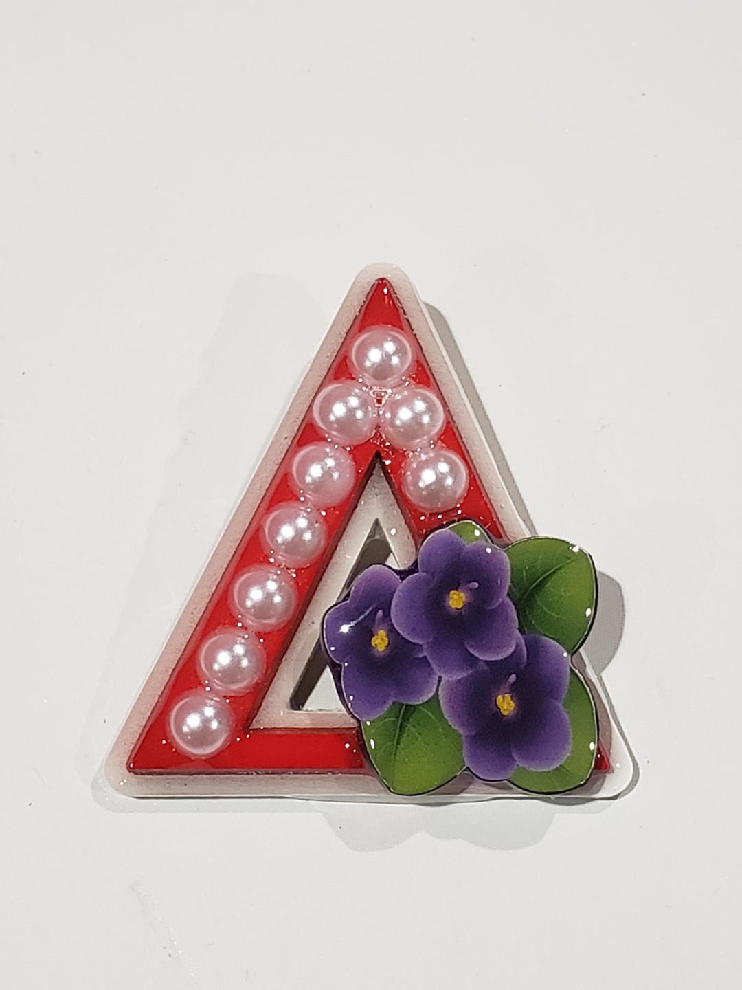 Delta Sigma Theta - Delta, Violet & Pearls Lapel Pin - Etsy