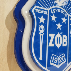 Zeta Phi Beta Wood Shield - Etsy