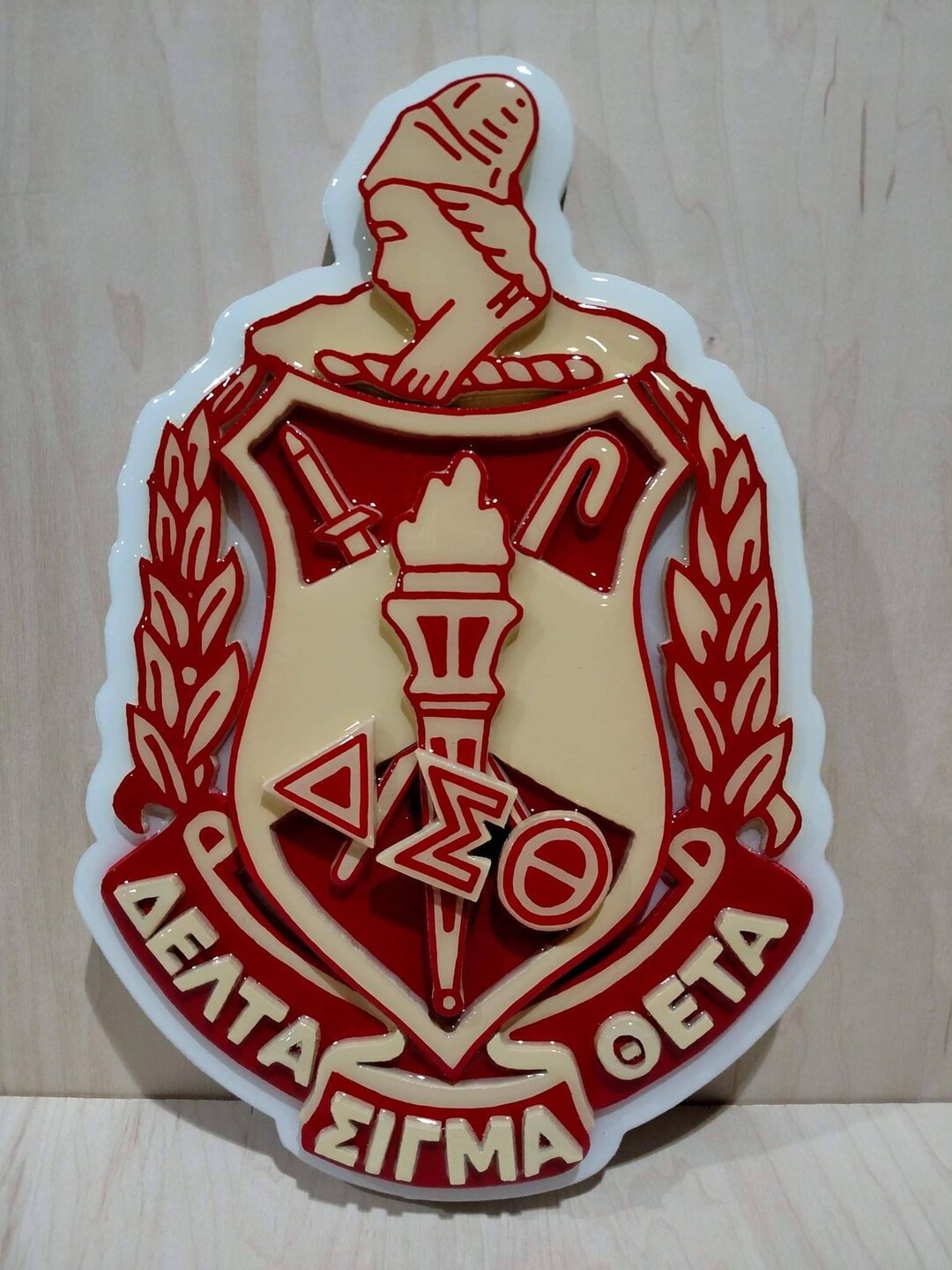Delta Sigma Theta 3D Shield- 12 Inch - Etsy