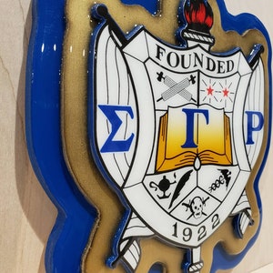 Sigma Gamma Rho- 10 Inch 3-layered Shield - Etsy