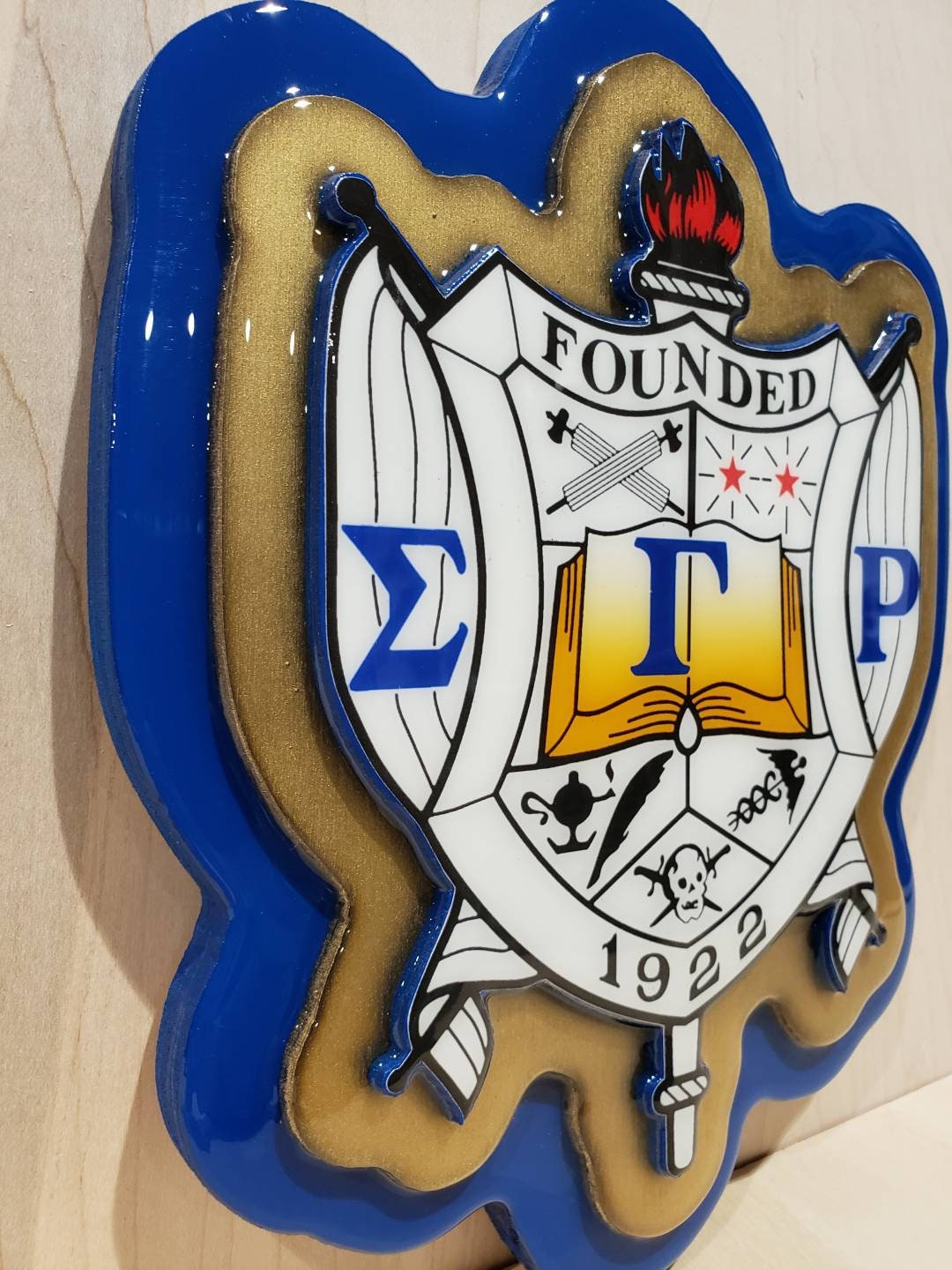 Sigma Gamma Rho 10 Inch 3-layered Shield - Etsy
