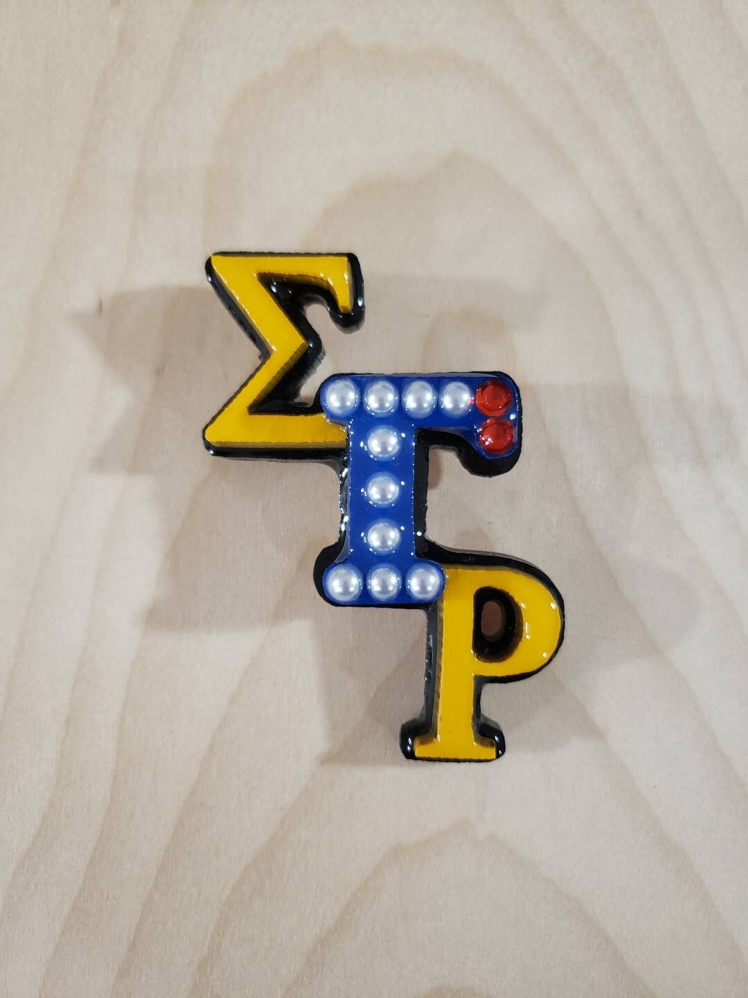 Sigma Gamma Rho Γ-pearls & Rubies Lapel Pin - Etsy