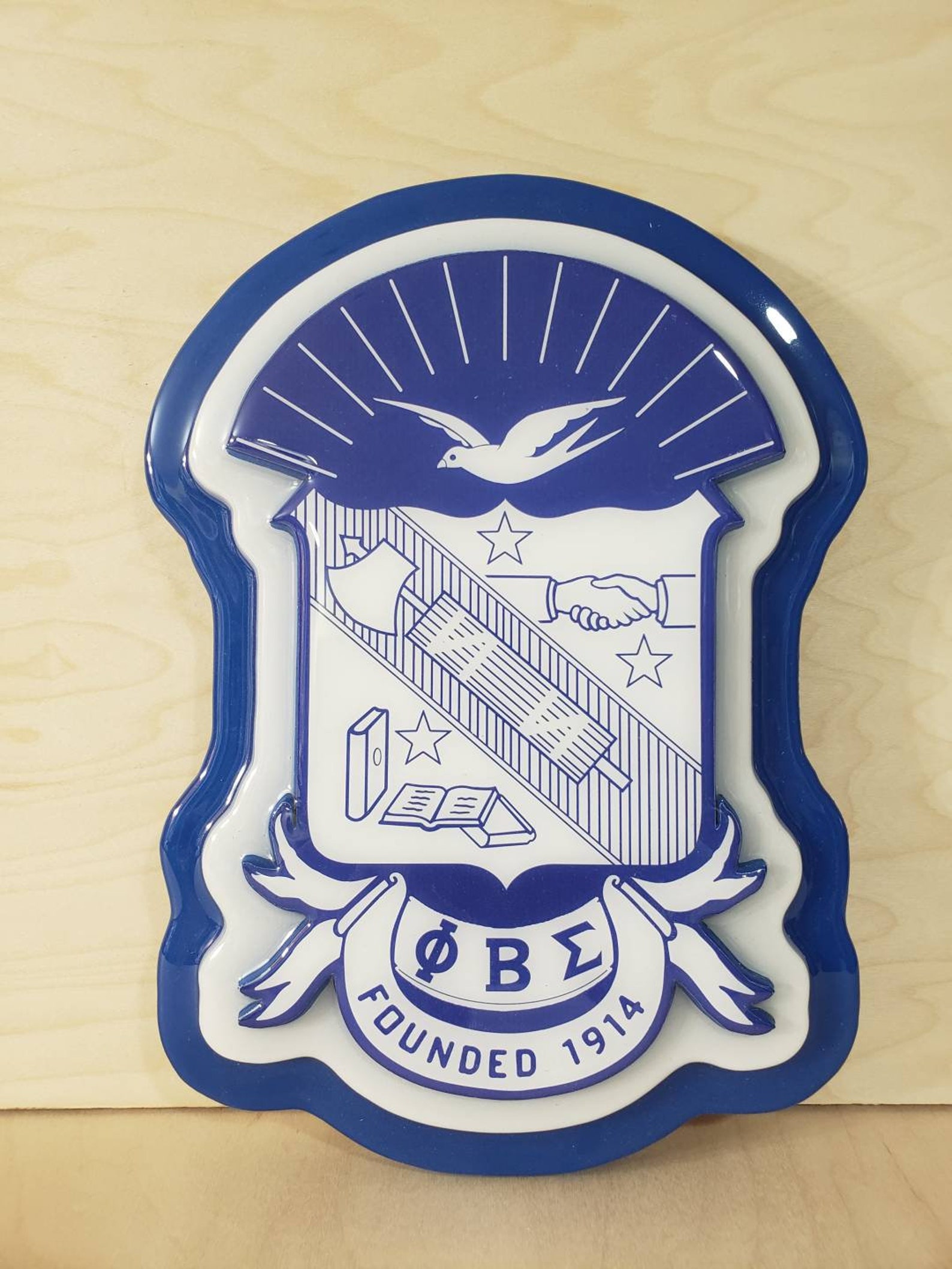 Phi Beta Sigma 10 Inch 3-layered Shield - Etsy