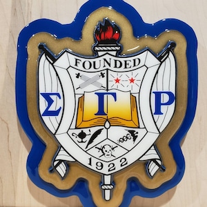 Sigma Gamma Rho- 10 Inch 3-layered Shield - Etsy