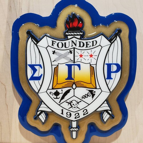 Sigma Gamma Rho 10 Inch 3-layered Shield | Etsy